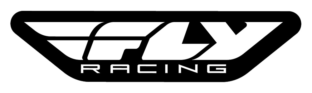 FLY Racing Corporate Logo Trailer Black/White 45-inch Decal | FLY ...