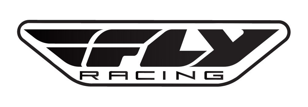 FLY Racing Corporate Logo Black/White 7-inch, 100-pack Decals | FLY ...